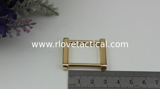 Customized zinc alloy gunmetal color 25 mm metal square ring buckle for bags
