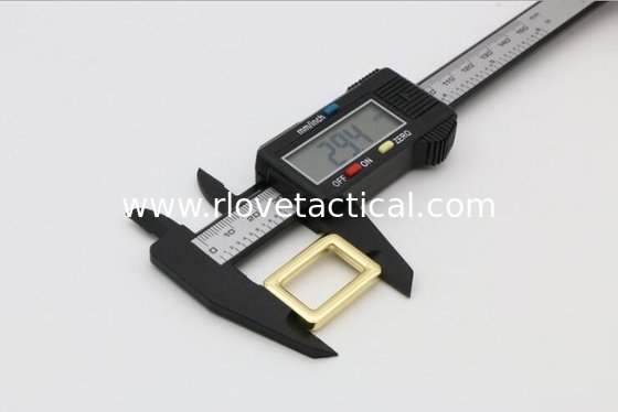 21 MM shiny gold metal bag adjustable square ring buckle for handbag strap