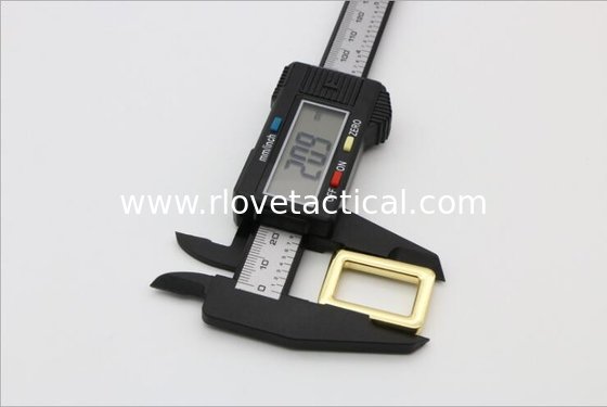21 MM shiny gold metal bag adjustable square ring buckle for handbag strap