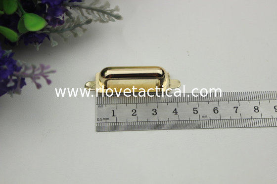 High quality hanging plating light gold color 35 mm metal arch bridge for handbag