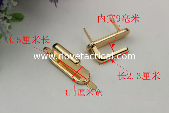 New idea products bag hardware nickel color metal arch bridge 35 mm with zinc alloy