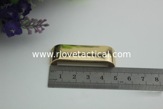 High polishing light gold color inner size 40 mm bag metal arch bridge with zinc alloy