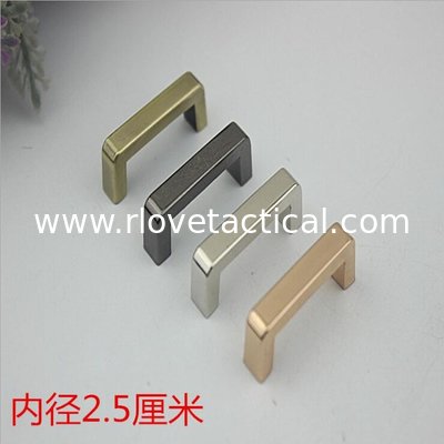 Metal fitting bag hardware 25 mm inner size gunmetal color zinc alloy arch bridge for straps