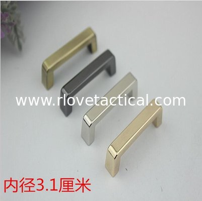 Bag accessories nickel color 31 mm zinc alloy metal arch bridge with hanging plating