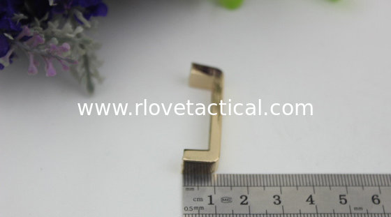 Bag accessories nickel color 31 mm zinc alloy metal arch bridge with hanging plating