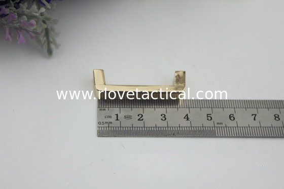 Bag accessories nickel color 31 mm zinc alloy metal arch bridge with hanging plating