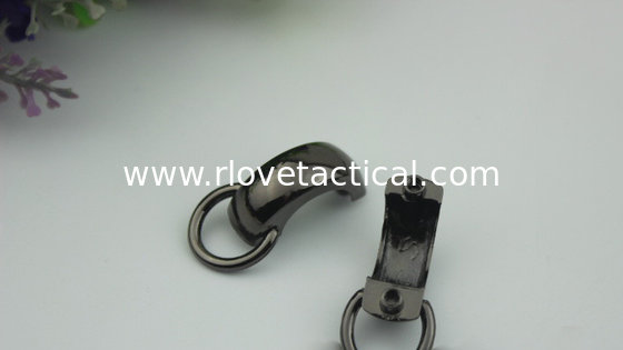 Metal bag part gunmetal color 35 mm zinc alloy handbag arch bridge with nickel free