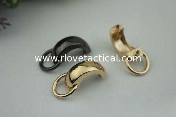 Metal bag part gunmetal color 35 mm zinc alloy handbag arch bridge with nickel free