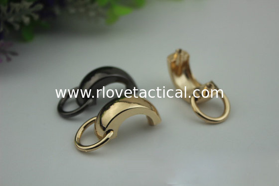 Metal bag part gunmetal color 35 mm zinc alloy handbag arch bridge with nickel free