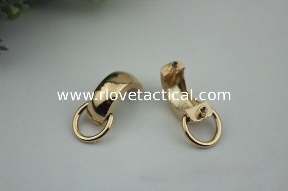 Metal bag part gunmetal color 35 mm zinc alloy handbag arch bridge with nickel free