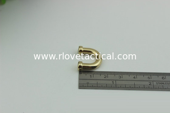 Multi-size 9 mm / 13 mm gunmetal color zinc alloy metal bag fitting arch bridge for leather straps