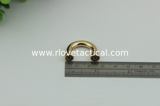 Multi-size 9 mm / 13 mm gunmetal color zinc alloy metal bag fitting arch bridge for leather straps
