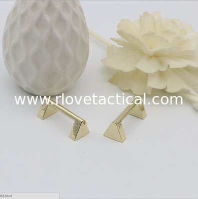 Purse bag accessories light gold 20 mm arch screw button bridge metal buckle for bag strap
