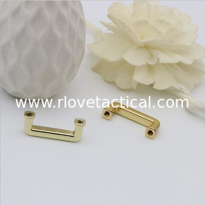 High end zinc alloy light gold 19 mm square metal arch bridge buckle with best price