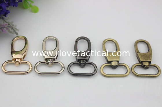 Supply bag accessories various kinds color zinc alloy 26 mm metal snap hooks with nickel free