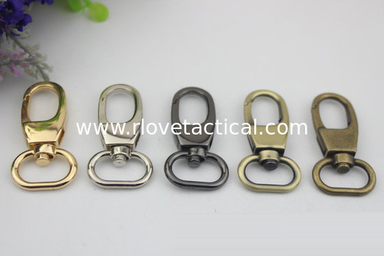 Simple design all kinds of color zinc alloy 20 mm metal swivel snap hooks for handbag leather