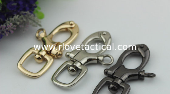 Novelty design handbag 20 mm nickel color metal spring trigger snap hooks for leather strap