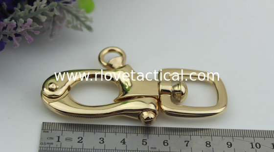 Novelty design handbag 20 mm nickel color metal spring trigger snap hooks for leather strap