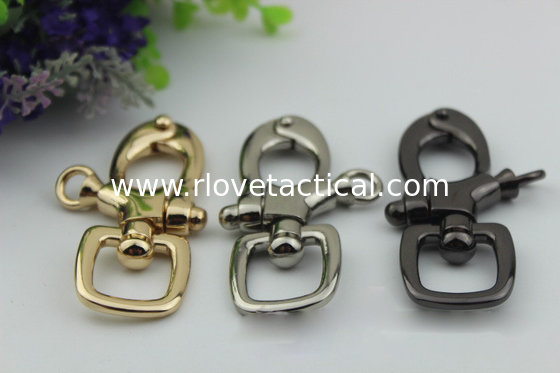 Novelty design handbag 20 mm nickel color metal spring trigger snap hooks for leather strap