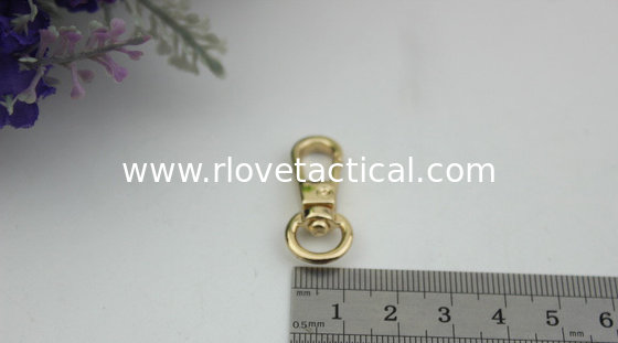 Unique design 3 color zinc alloy small 10 mm round eye bolt snap hooks with high polishing