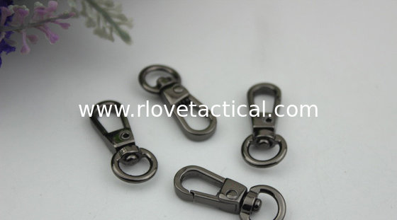 Unique design 3 color zinc alloy small 10 mm round eye bolt snap hooks with high polishing