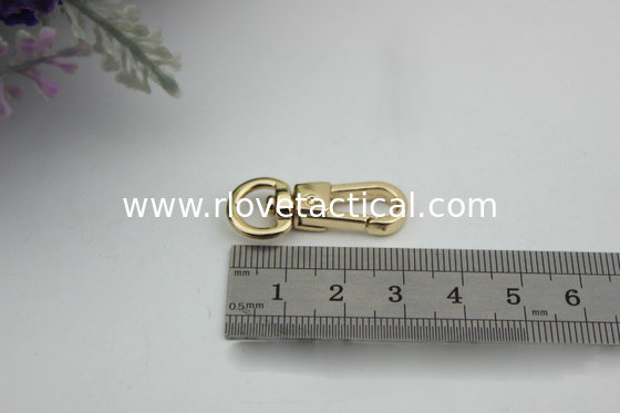 Unique design 3 color zinc alloy small 10 mm round eye bolt snap hooks with high polishing