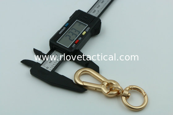 High end customized zinc alloy various color of car accessories spring snap hook metal key chain 18.5 mm