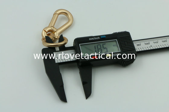 High end customized zinc alloy various color of car accessories spring snap hook metal key chain 18.5 mm