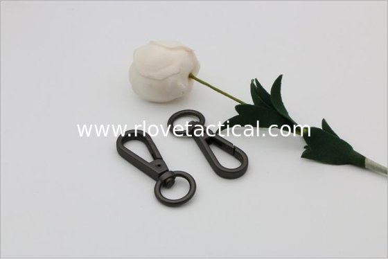 OEM bag fitting gunmetal color zinc alloy 13.3 mm hardware snap hook for straps