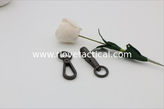 OEM bag fitting gunmetal color zinc alloy 13.3 mm hardware snap hook for straps
