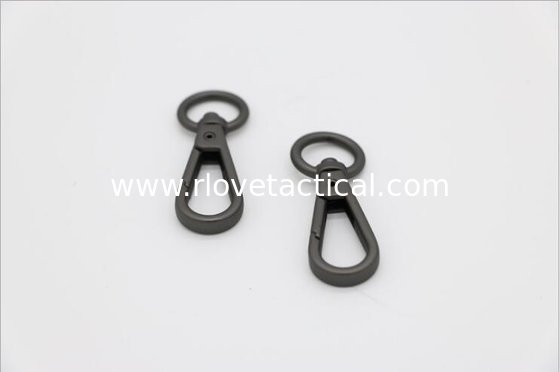 OEM bag fitting gunmetal color zinc alloy 13.3 mm hardware snap hook for straps