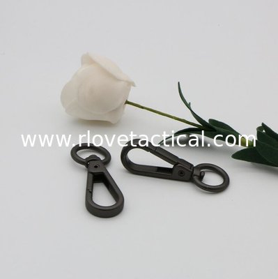 OEM bag fitting gunmetal color zinc alloy 13.3 mm hardware snap hook for straps