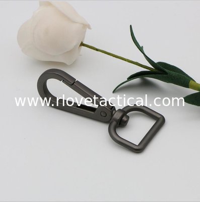 New products zinc alloy gunmetal color 20.7 mm square snap hooks for handbag