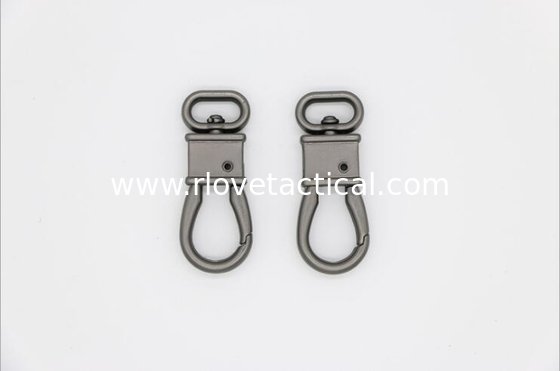 Manufacturing gunmetal color zinc alloy metal 13.7 mm snap hook hk with high plating