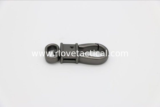 Manufacturing gunmetal color zinc alloy metal 13.7 mm snap hook hk with high plating