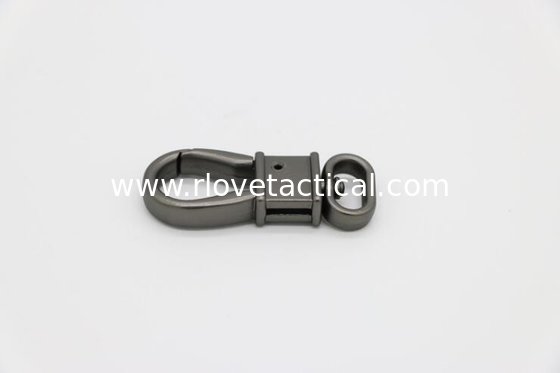 Manufacturing gunmetal color zinc alloy metal 13.7 mm snap hook hk with high plating