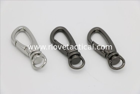 Creative novelty design gunmetal color car hardware accessories metal key chain snap hooks