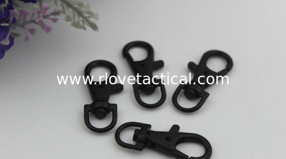 Design 3 style workmanship electrophoresis black zinc alloy metal snap hooks for bags