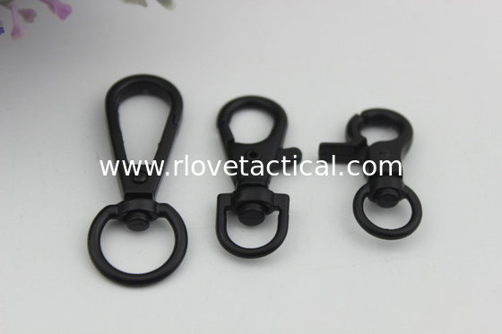 Design 3 style workmanship electrophoresis black zinc alloy metal snap hooks for bags