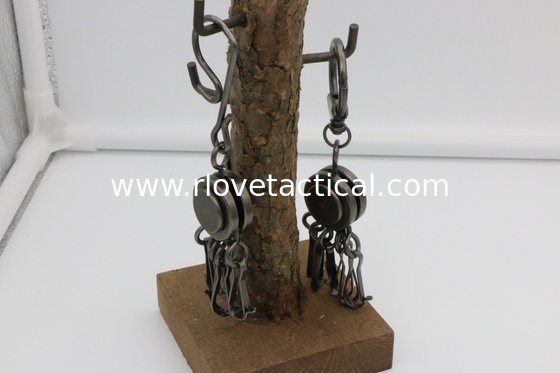 Retro special high-end atmospheric plating ancient silver leather key bag brass iron snap hooks