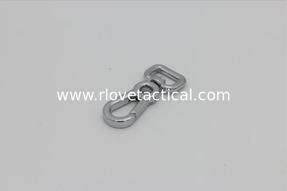Mass bulk production zinc alloy silver color 12.4 mm metal snap swivel hook for bags