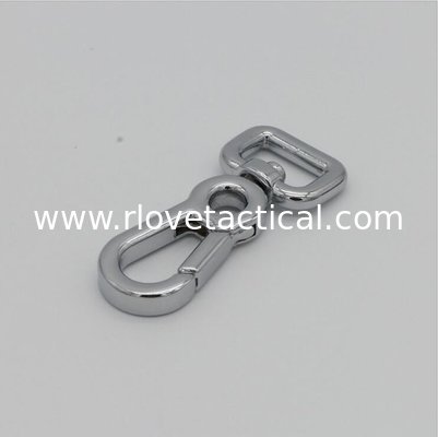 Mass bulk production zinc alloy silver color 12.4 mm metal snap swivel hook for bags