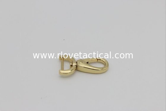 Handbag hardware high polishing metal zinc alloy 3/4 inch gold snap hook d ring