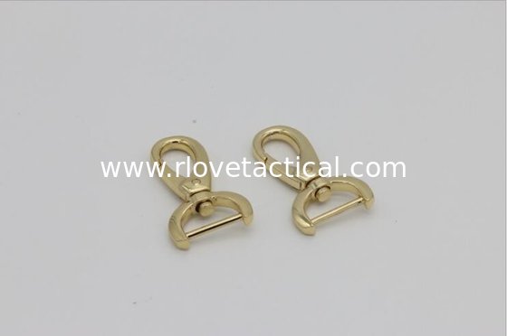 Handbag hardware high polishing metal zinc alloy 3/4 inch gold snap hook d ring