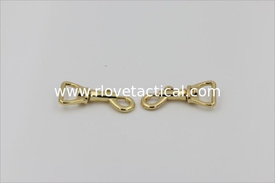 Factory direct high end handbag hardware zinc alloy 15.5 mm gold trigger snap hooks for webbing