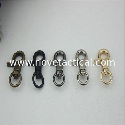 Most popular zinc alloy all kinds of color metal trigger small 10 mm round snap hook