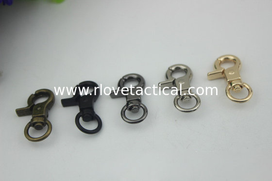Most popular zinc alloy all kinds of color metal trigger small 10 mm round snap hook