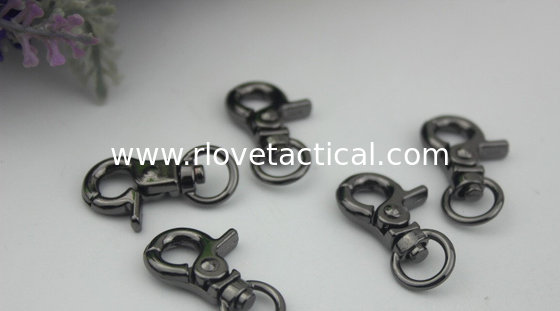 Most popular zinc alloy all kinds of color metal trigger small 10 mm round snap hook