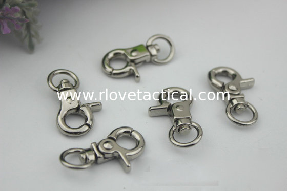 Most popular zinc alloy all kinds of color metal trigger small 10 mm round snap hook