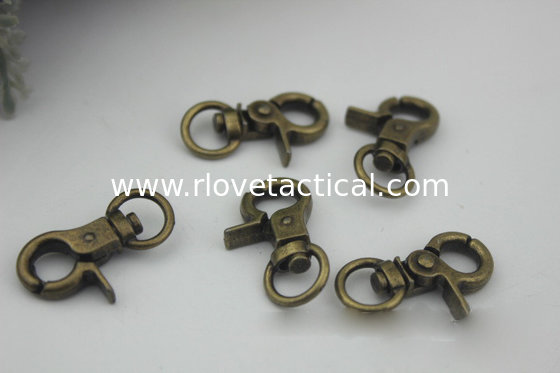 Most popular zinc alloy all kinds of color metal trigger small 10 mm round snap hook